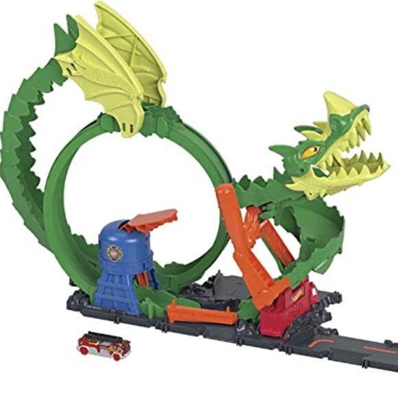 Hot Wheels | Toys | Hot Wheels City Fire Station Drago Track Set With ...